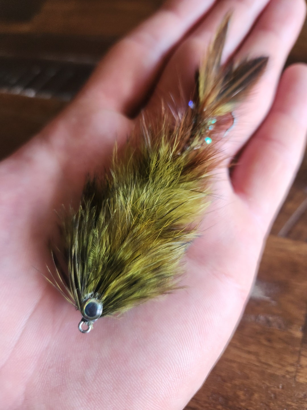 4-inch Multi Jointed Streamer Flies Minnow Olive Gamechanger - Etsy
