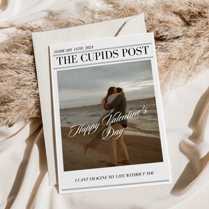 Happy Valentines Day Card Template Editable Valentine Card Custom ...