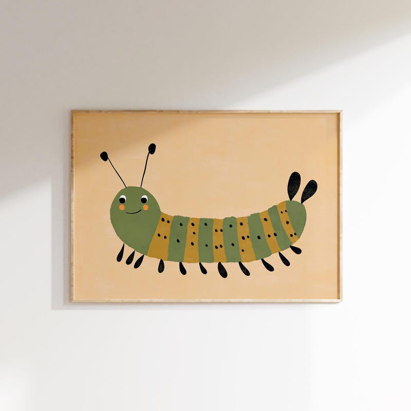 Caterpillar Wall Art - Etsy