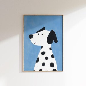 Dalmatian Dog Wall Art, Cute Animal Print for Kids Room, Playroom or ...