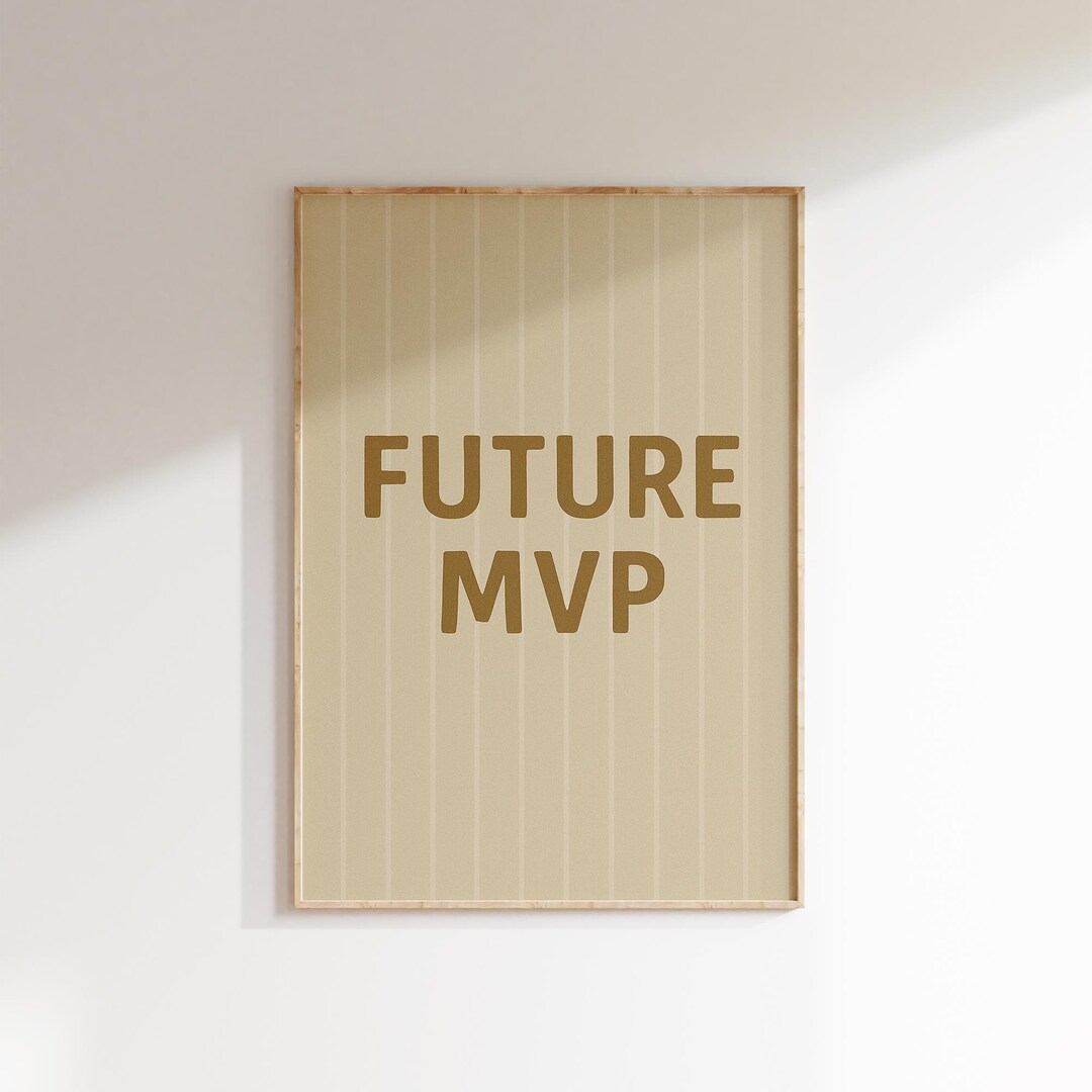 Future MVP Quote Wall Art, Kids Room Decor, Digital Download, Vintage ...