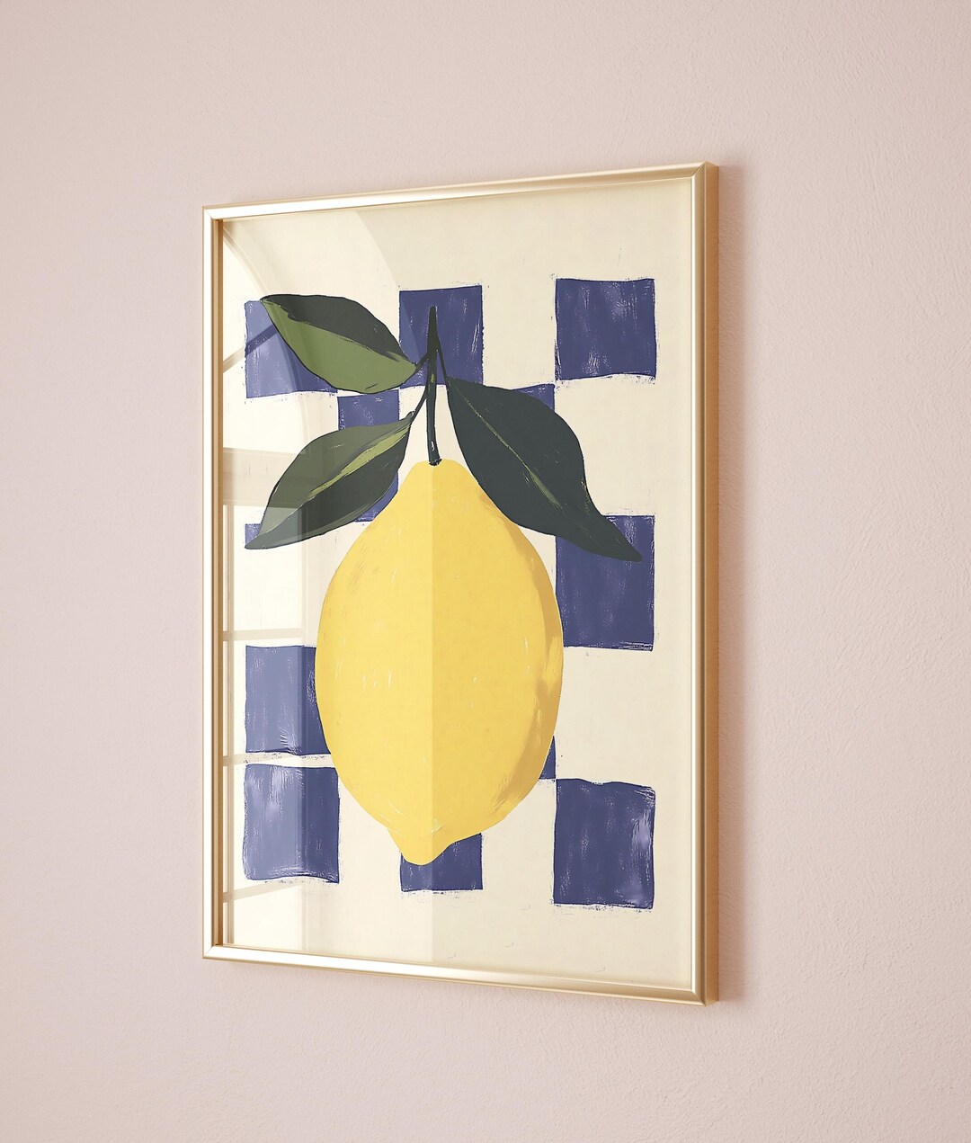 Lemon Wall Art, Colorful Kitchen Decor, Fruit Wall Print, Lemon Poster ...