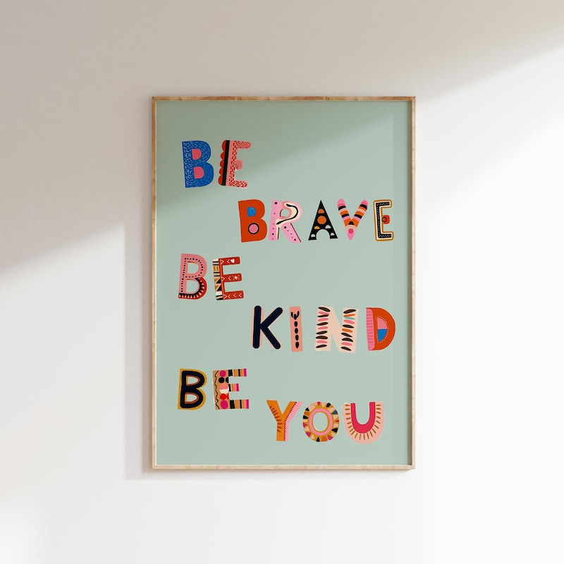 Be Kind Poster - Etsy