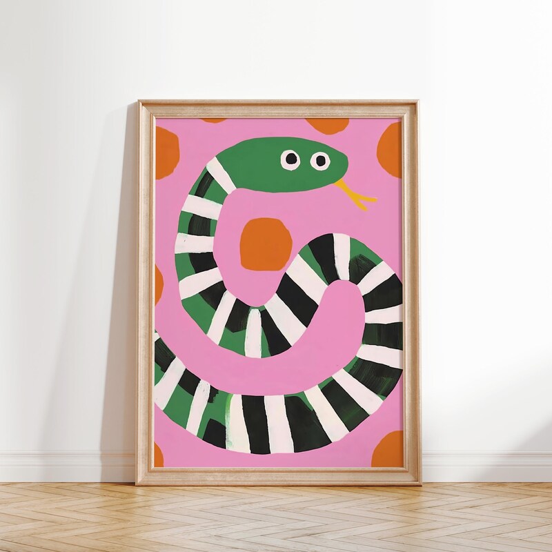 Snake Wall Art - Etsy