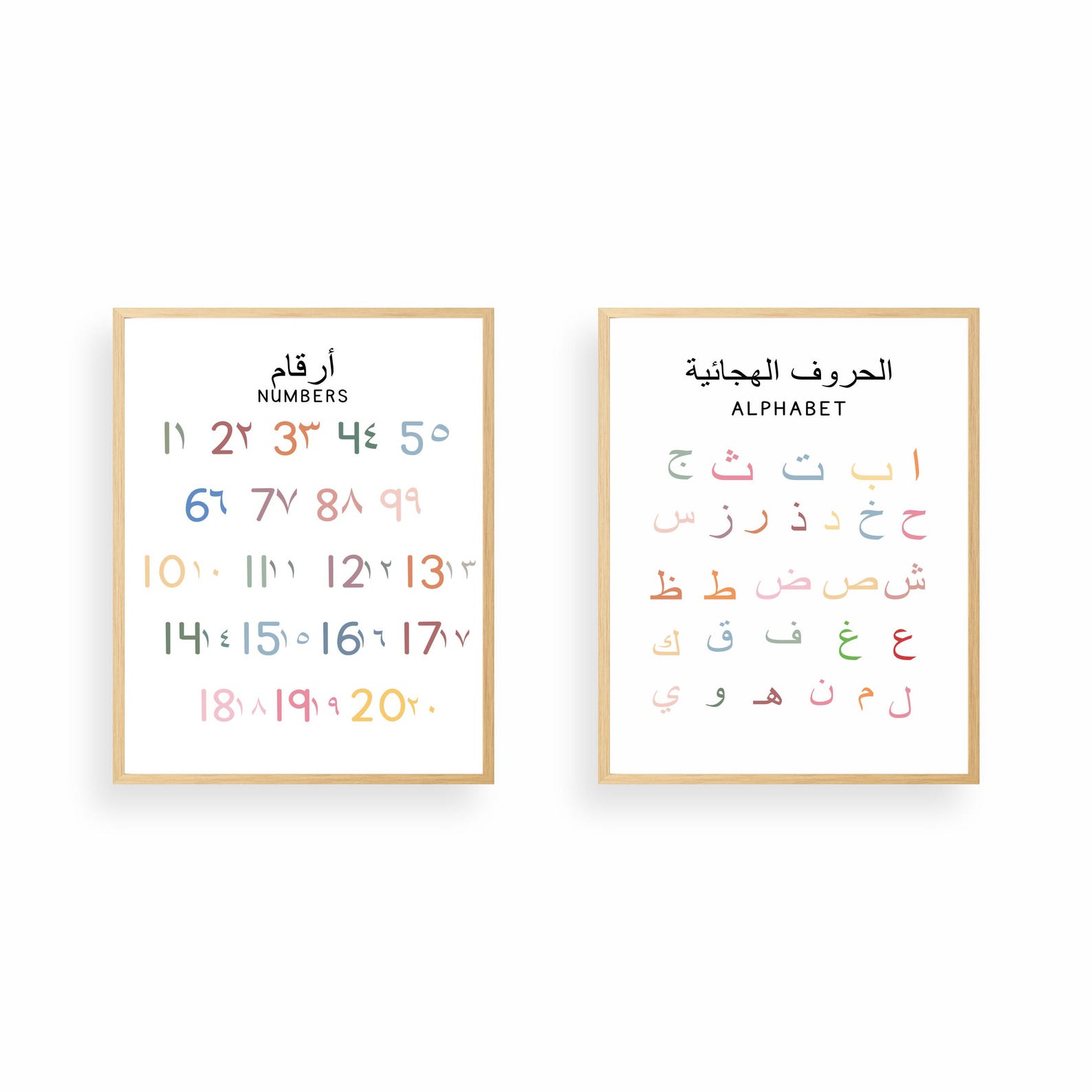 15 Bilingual Arabic & English Educational Posters | Bilingual Learning ...