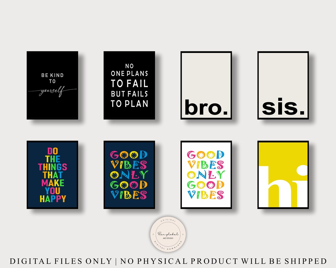 40 Printable Quotes Bundle, Printable Wall Art, Digital Download ...