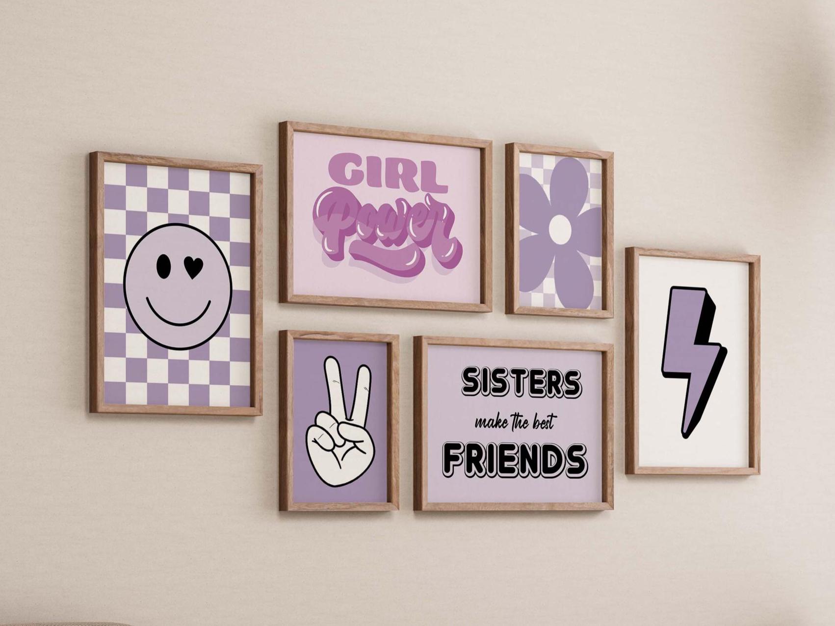 Girls Room Printable Wall Art Bundle of 100 Printable Posters for Teen ...
