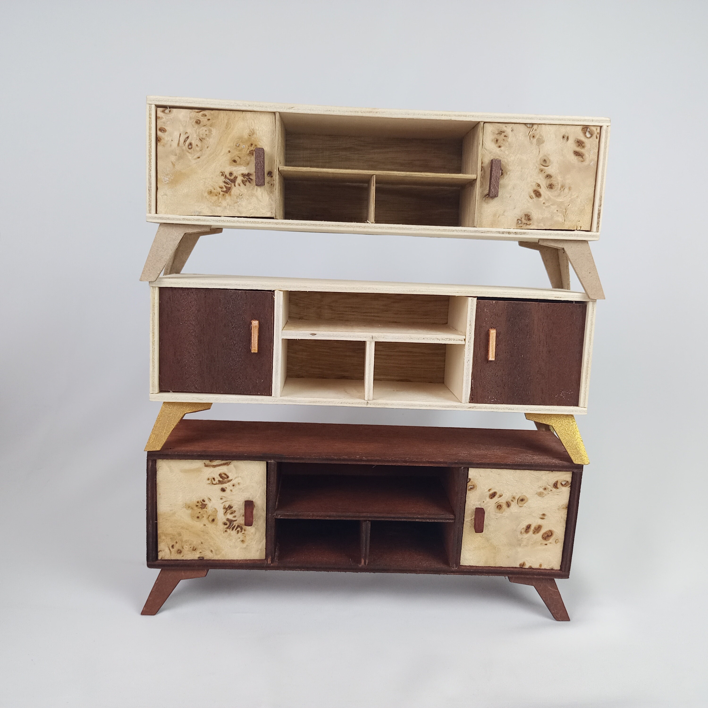 Wooden Miniature Handmade TV Unit With Different Styles - Etsy