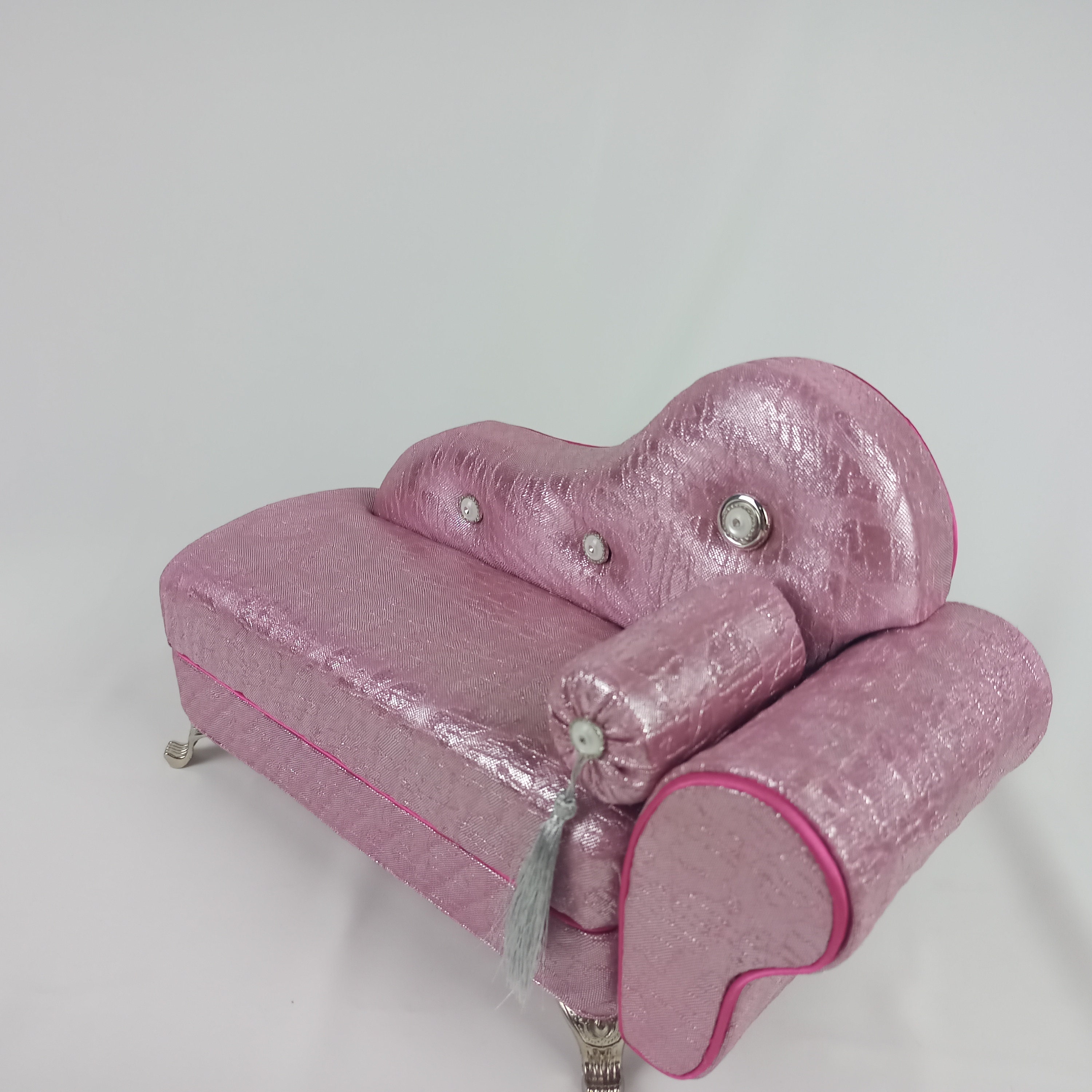 Pink Handmade Miniature 1:6 Scale Sofa Barbie Doll Compatible - Etsy