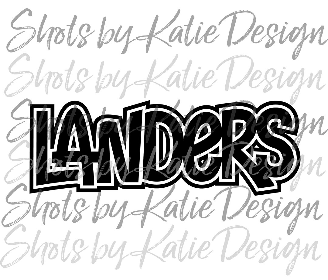 Landers PNG, Landers Vector, Landers Digital, Landers Letters, Landers SVG, Instant Download ...