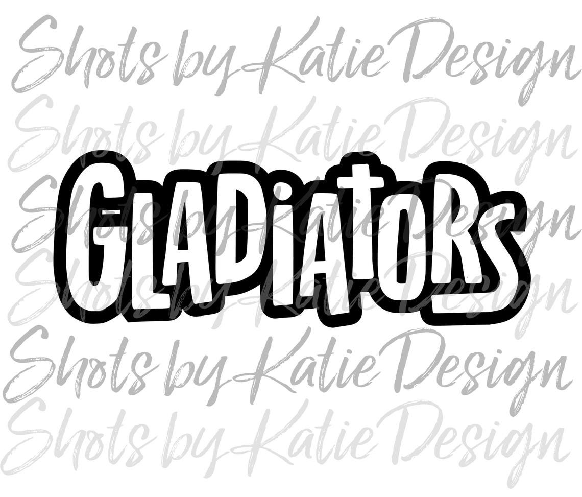 Gladiators PNG, Gladiators SVG, Digital Gladiators, Gladiators Letters ...
