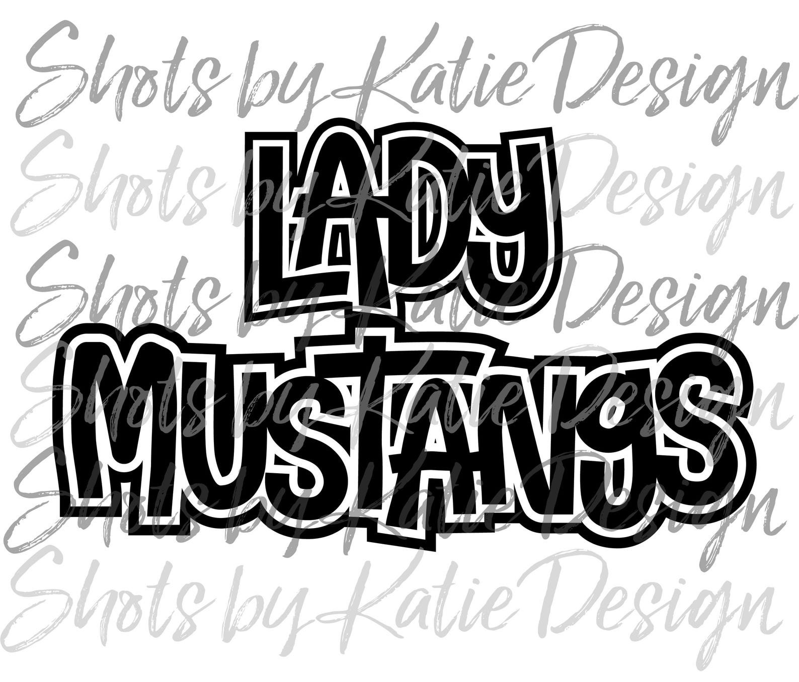 Lady Mustangs PNG, Digital Lady Mustangs, Lady Mustangs Letters, Lady ...