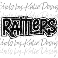 Retro Glitter - Mascot-rattlers PNG - School Spirit - Etsy