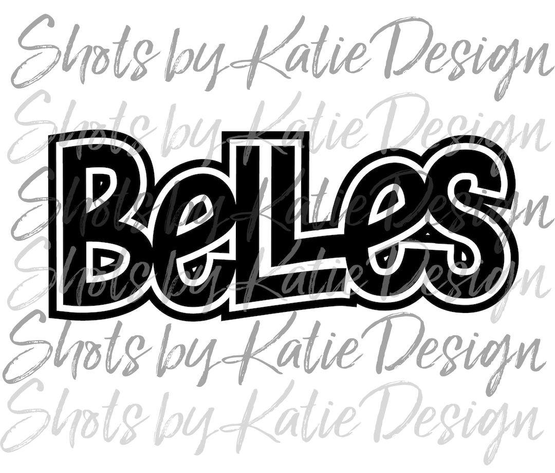 Belles PNG, Belles Vector, Digital Belles Design, Belles Letters ...