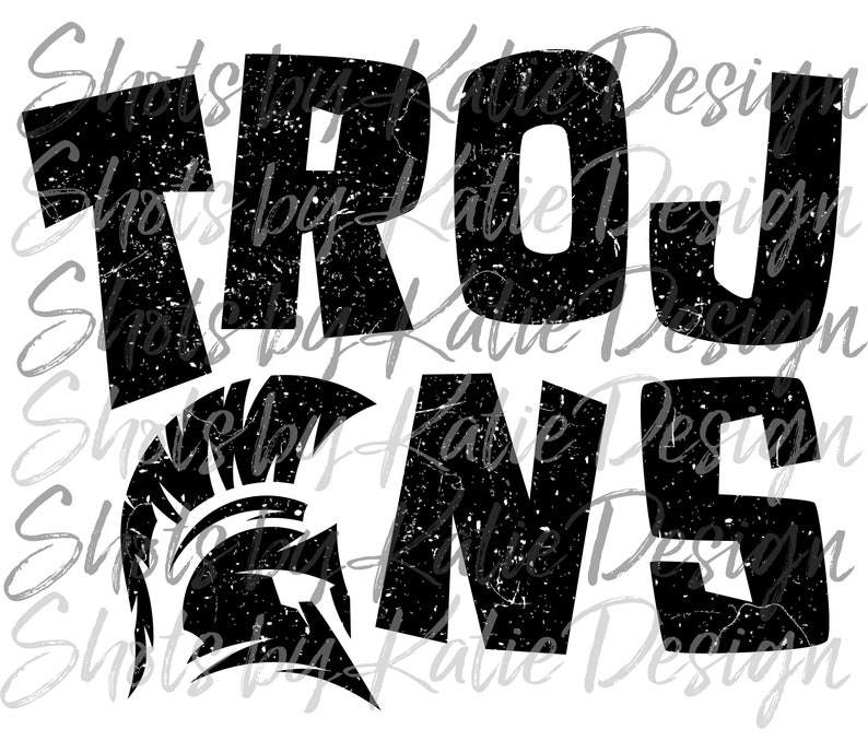 Distressed Trojans PNG, Trojans Vector, Digital Trojans Design, Trojans ...