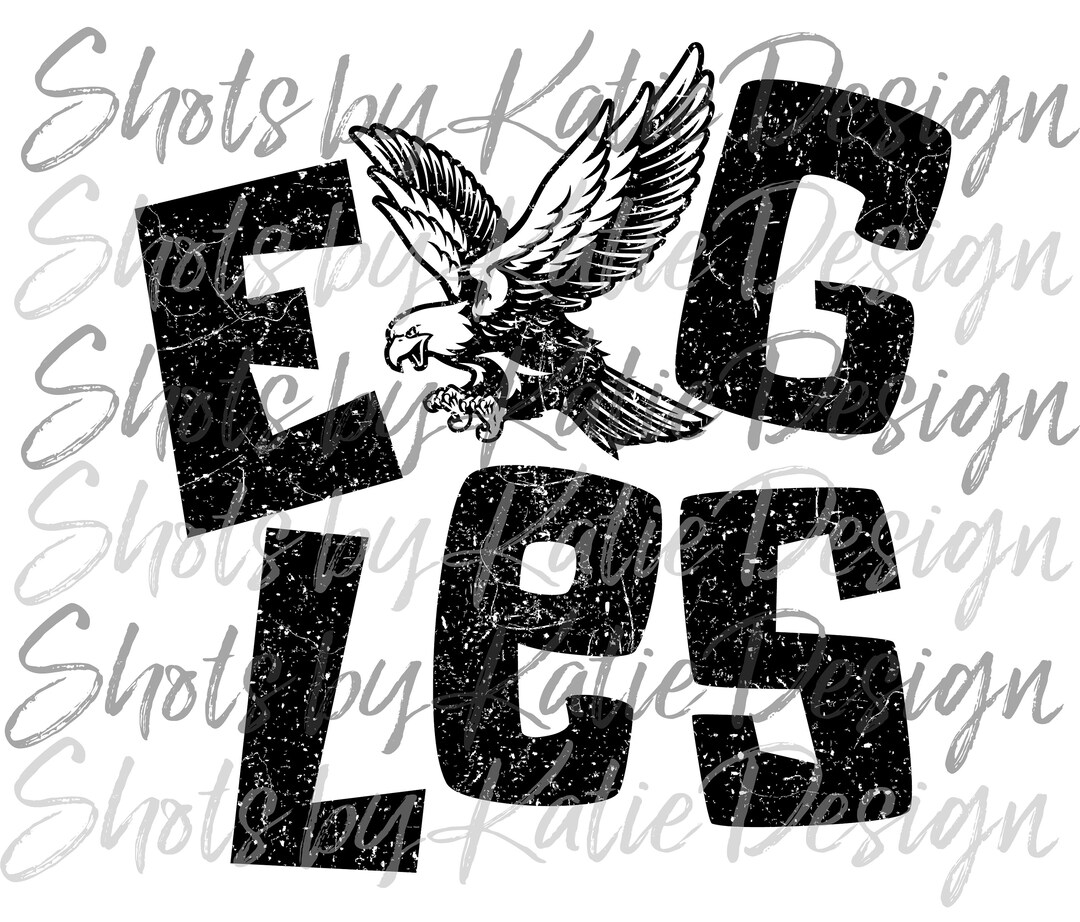 Distressed Eagles PNG, Eagles SVG, Digital Eagles Design, Eagles ...