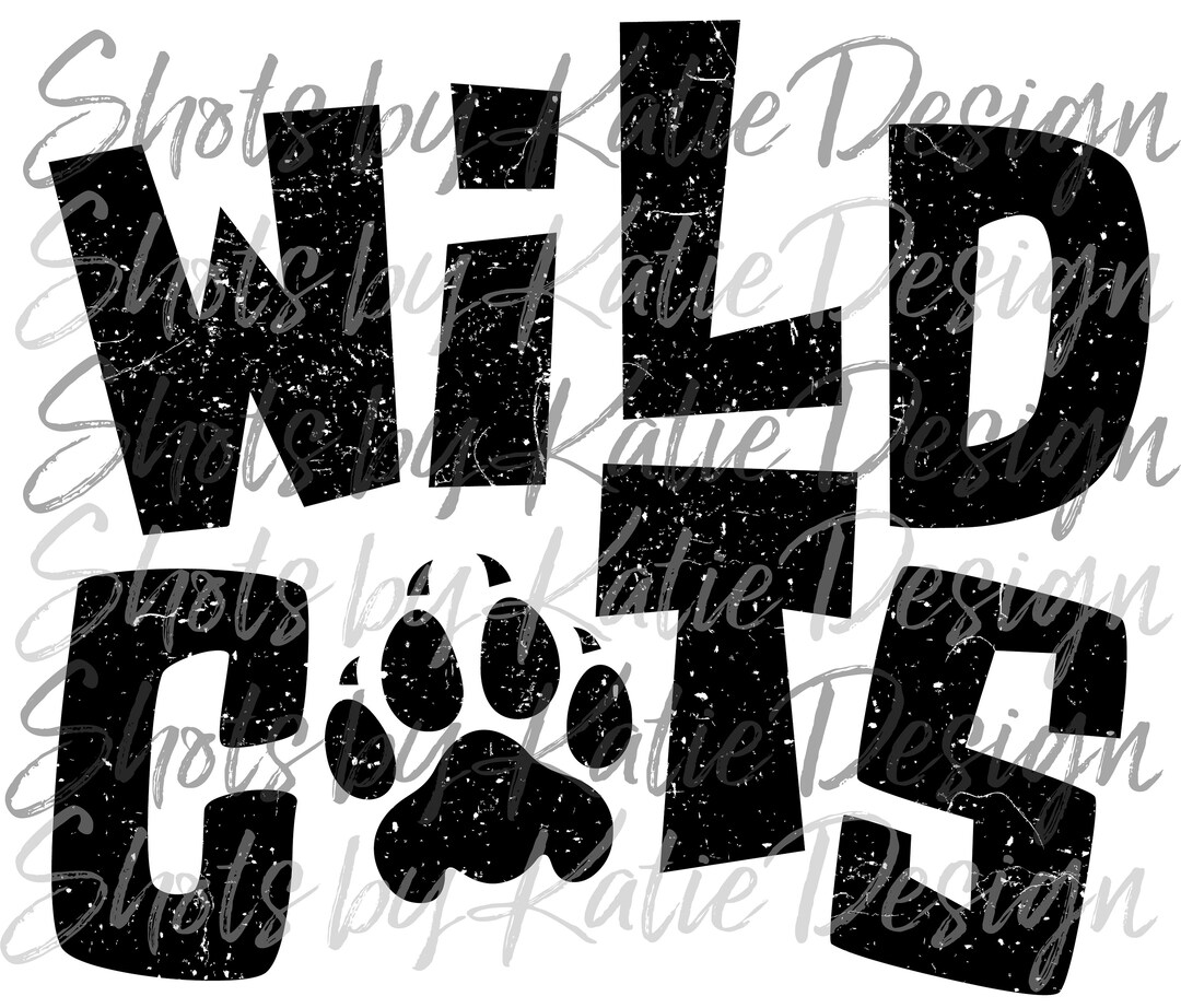 Distressed Wildcats PNG, Wildcats SVG, Digital Wildcats Design ...