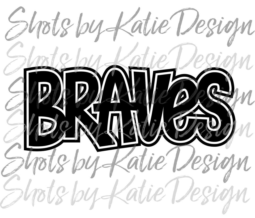 Braves PNG, Braves SVG, Digital Braves, Braves Letters, Go Braves ...
