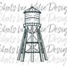 Water Tower Svg, Water Tower Png, Water Tower Template, Water Tower ...