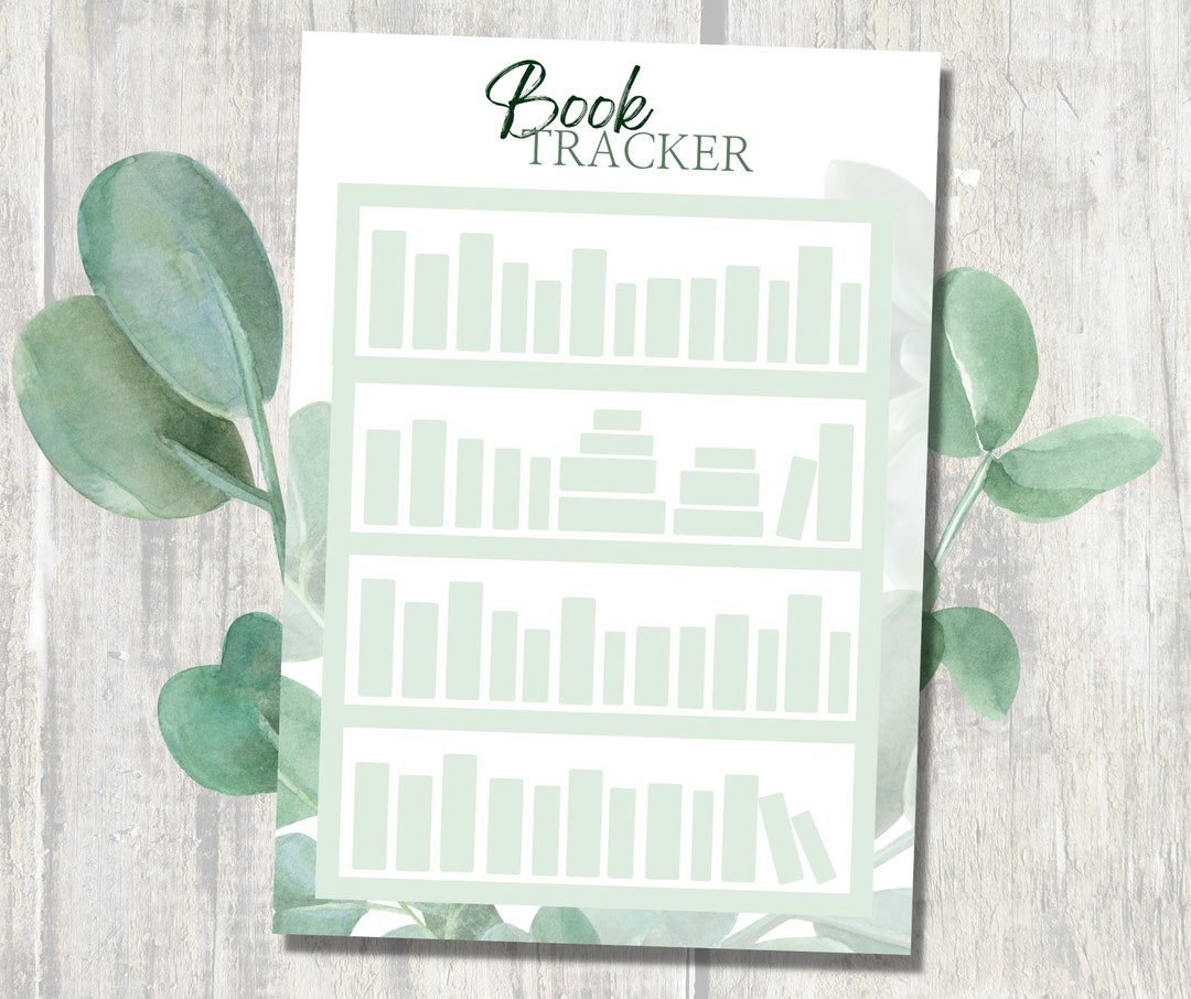 Book Tracker PRINTABLE Reading Tracker Minimalist Reading Planner Book ...