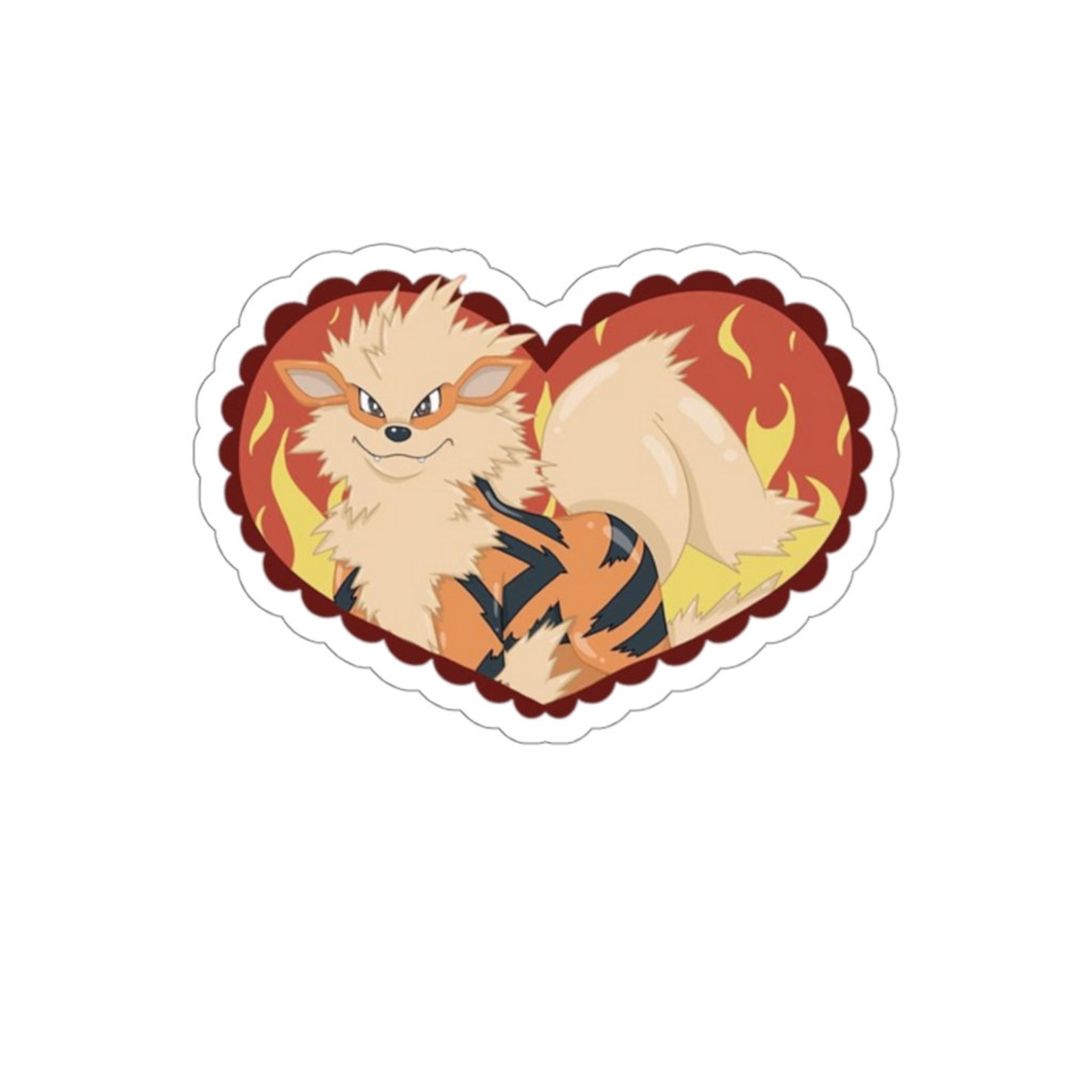 Pokemon Arcanine Vinyl Sticker Cool Pokemon Vinyl Sticker | Etsy