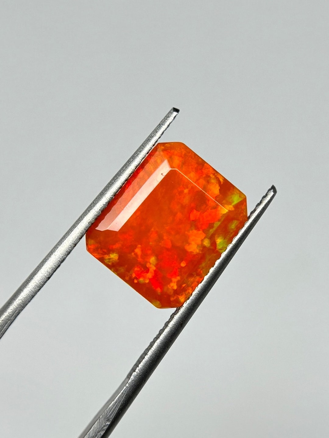 2.75 Crts Natural Ethiopian Orange Opal Like Mexican Opals Octagon Cut ...