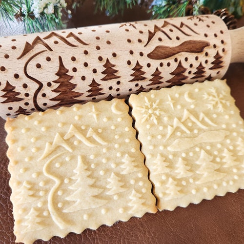 Winter Animals Scene Embossed Rolling Pin - Etsy