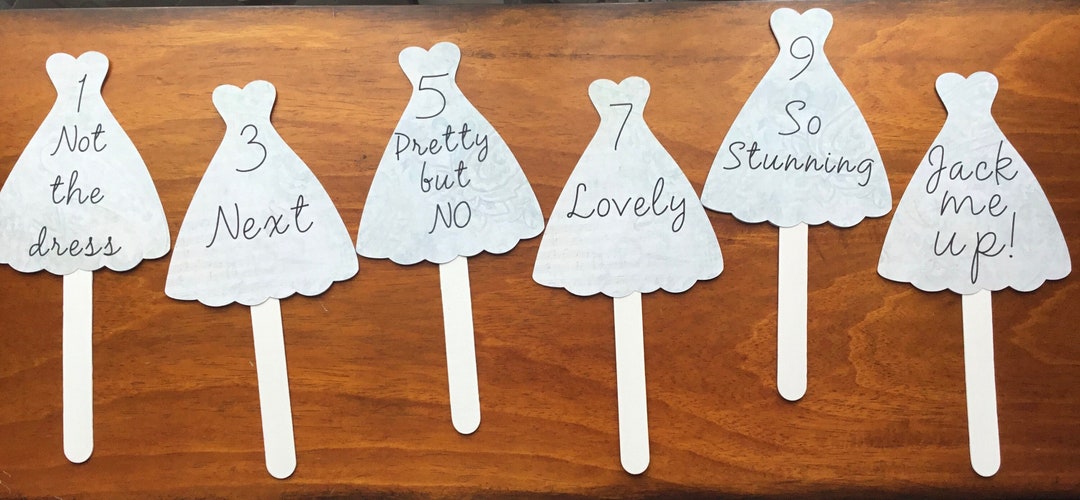 Wedding Dress Voting Wands - Etsy