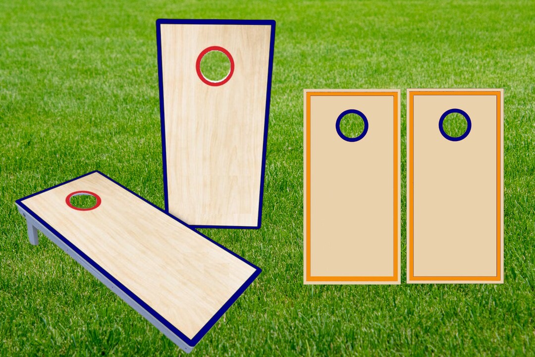 CORNHOLE Board Border Decal Kit Rings & Stripes COMPLETE Kit for 2 ...
