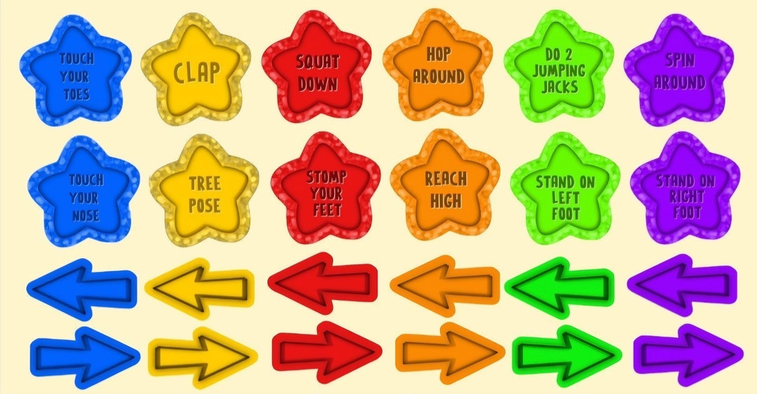 Floor Kit STARS and ARROWS Activity Path 2 Sensory Path for Schools ...