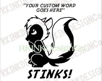 Skunk Car Decal - Etsy