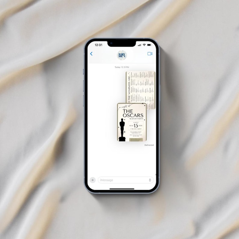 Oscars 2026 Party Invitation & Ballot | Academy Awards | Editable Canva ...