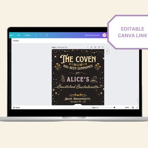 Witchy Bachelorette Invitation + Itinerary - Etsy