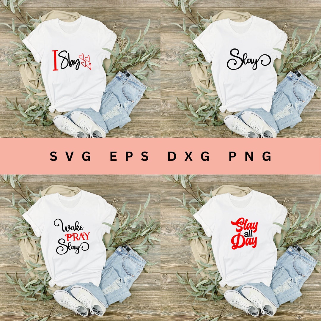 Slay SVG Bundle | Slay All Day Svg | Minimalist Design | Cricut Cut ...
