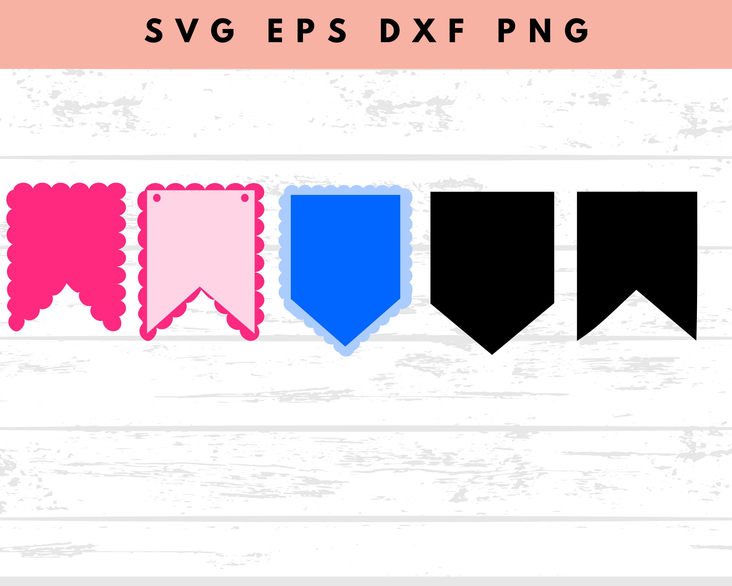 Banners Svg Flag Svg Bunting Svg Pdf Files Banner - Etsy