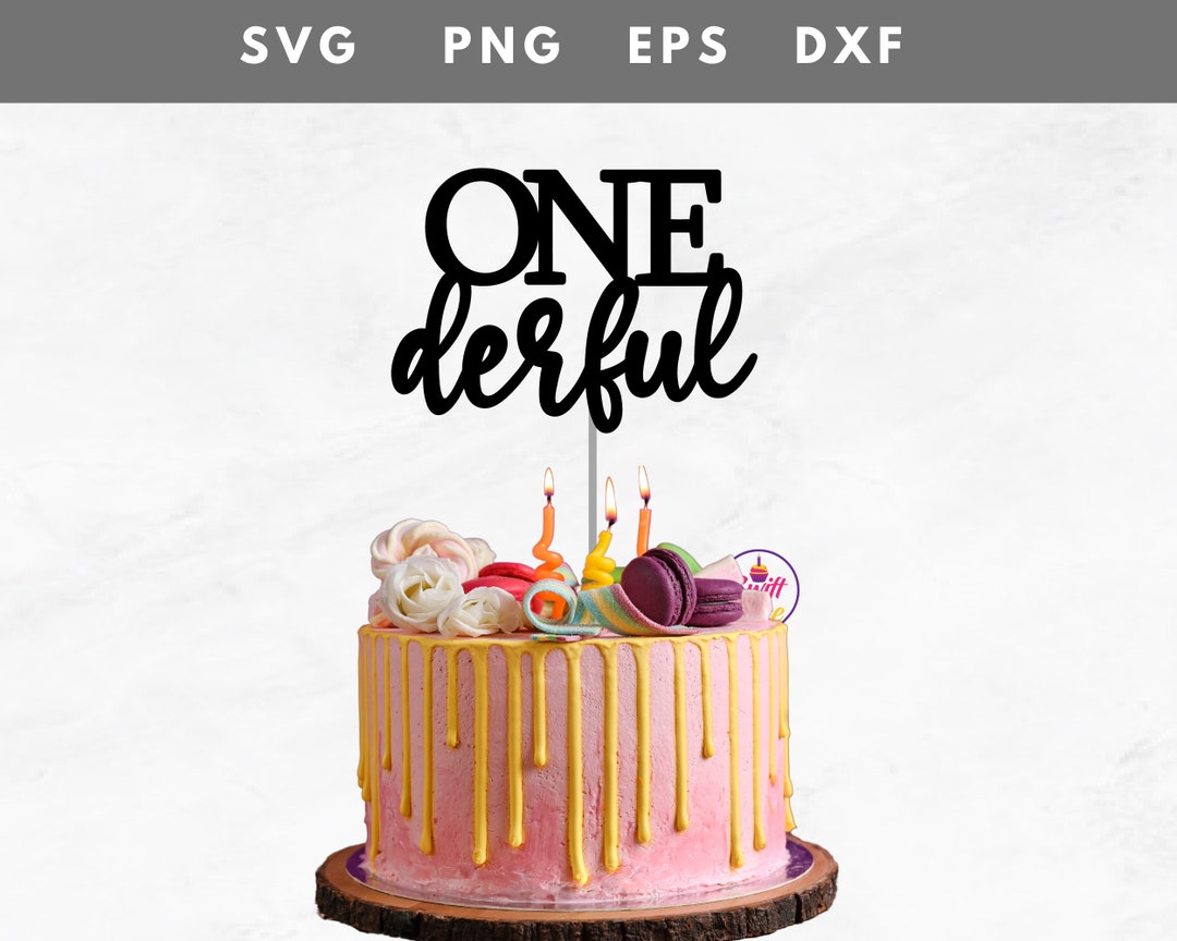 One Derful Cake Topper | Mr One Derful Svg | Miss Onederful | Smash ...