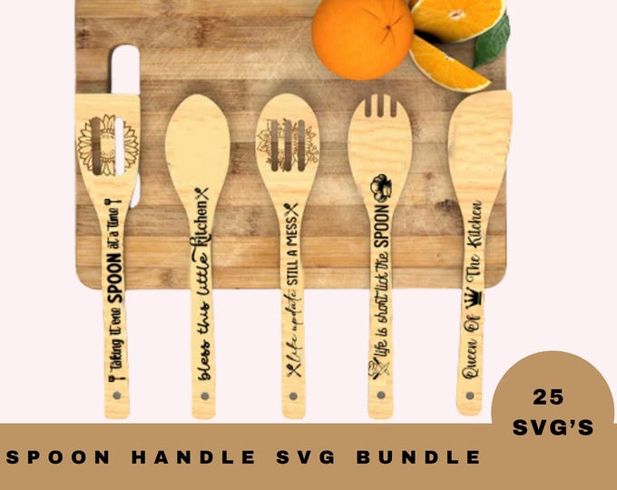 Mixing Spoons SVG File DIGITAL FILE Glowforge - Etsy Canada