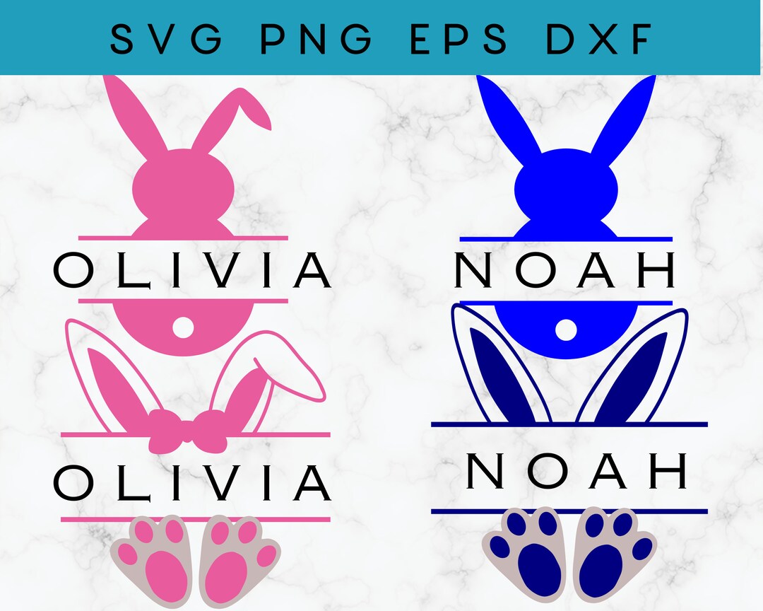 Easter Svg | Bunny Name Svg | Svg Bundle | Digital Download File ...