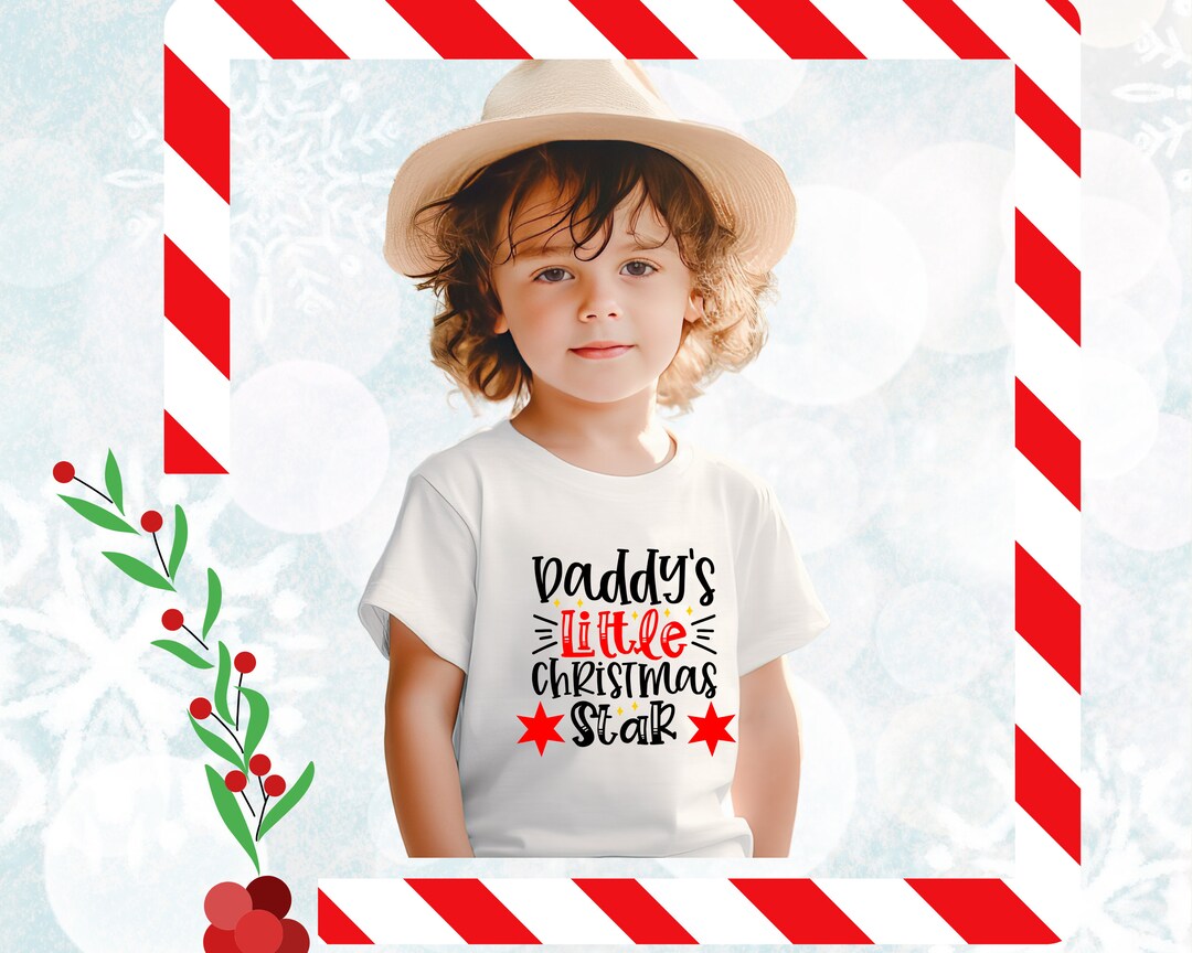 Daddy's Little Christmas Star Sign SVG - Christmas Sign | Home Decor ...