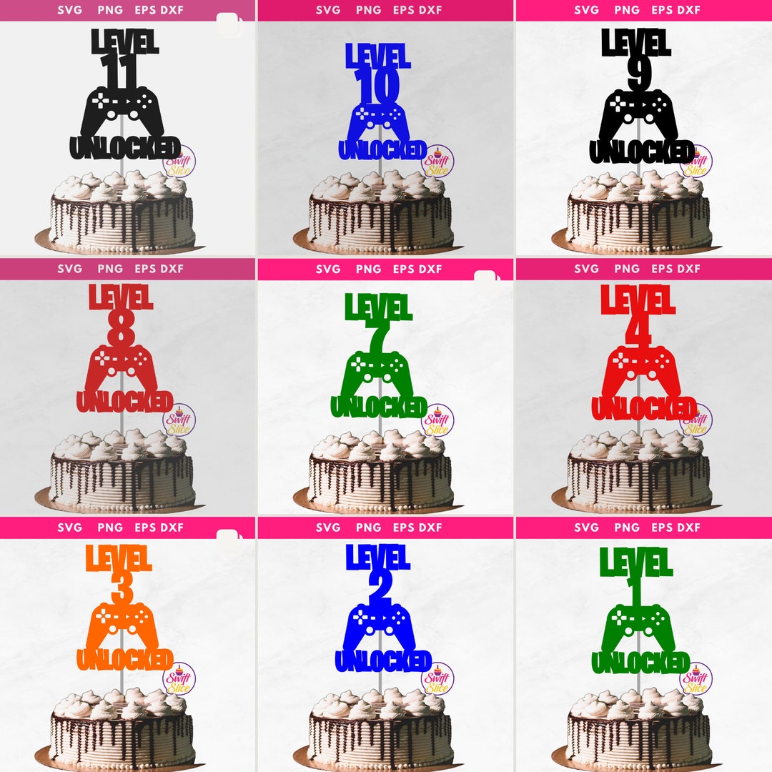 Gamer Cake Topper | Game Controller Cake Topper Svg | Gamer Decor | Boy ...