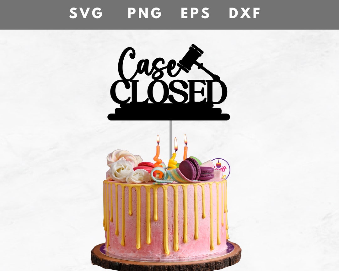 Case Closed Cake Topper | Digital Download | Cake Topper Cut File | Png ...