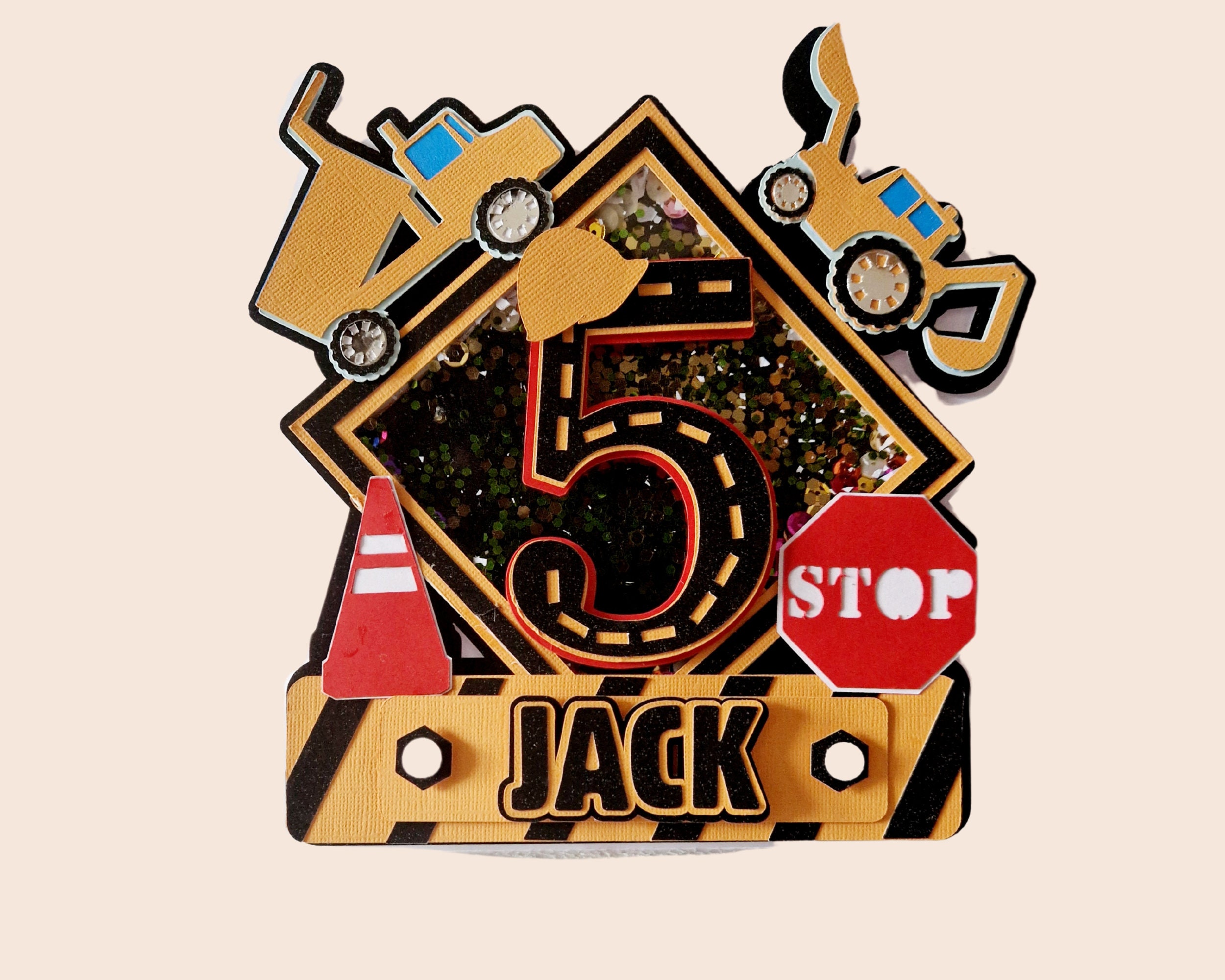 Construction Cake Topper SVG| Crane Cake Topper | Cake Top | Cricut ...