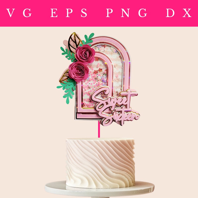 Shaker Cake Topper - Etsy