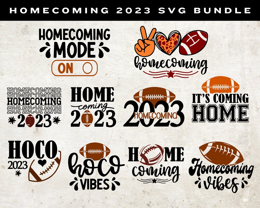 Get Ready for Homecoming 2023 With This Amazing SVG Bundle for All Your ...