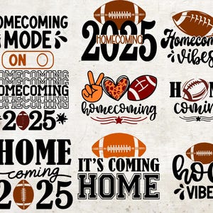 Football Svg | Dtf or Dtg | Homecoming 2025 Svg | Hoco 2025 Svg Png ...