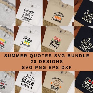 Summer Bundle SVG, Beach Svg, Summertime Svg, Funny Beach Quotes Svg ...