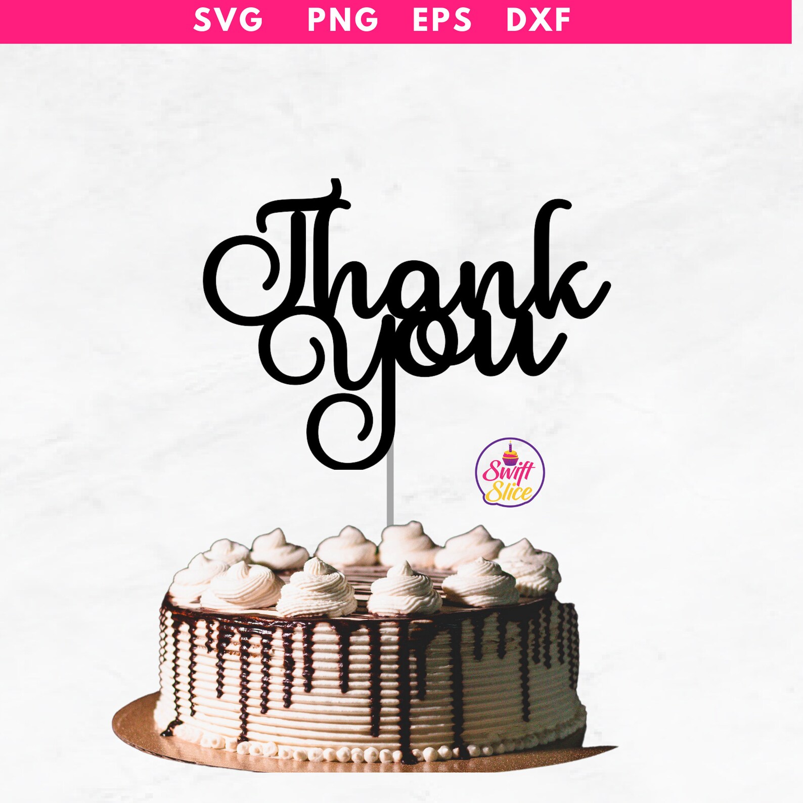 Thank You SVG | Thank You Cake Topper Svg Bundle | Digital Download ...