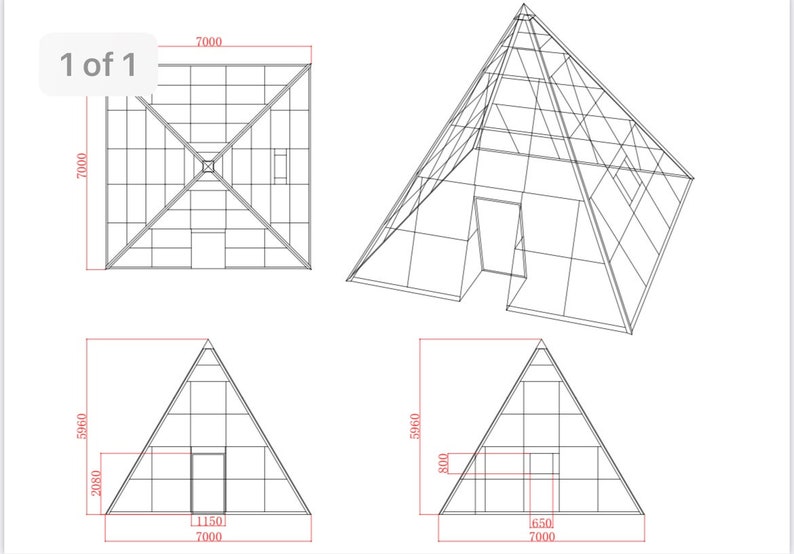 Geodesic Clamping Pyramid Aluminum and Glass - Etsy