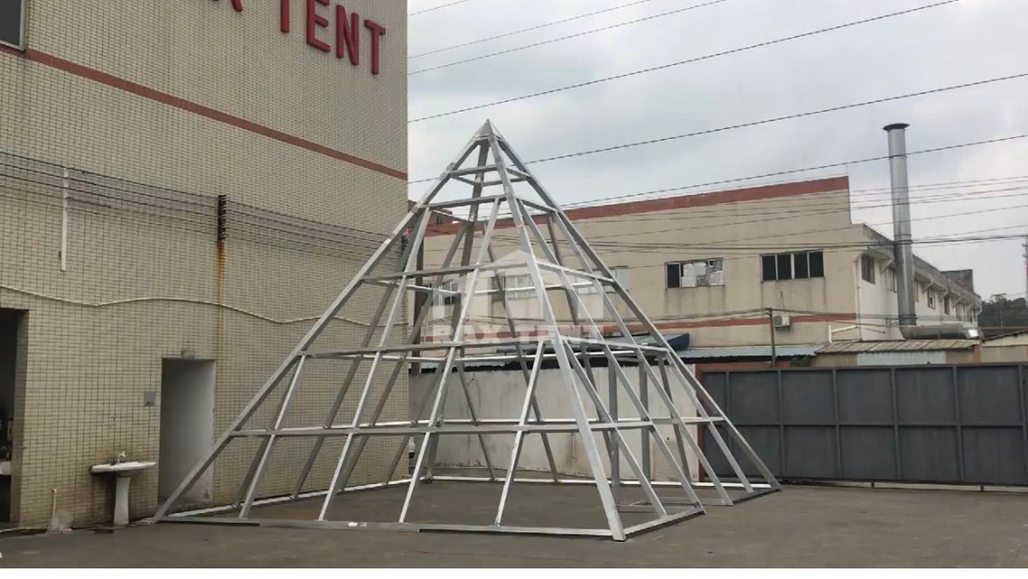 Geodesic Clamping Pyramid Aluminum and Glass - Etsy