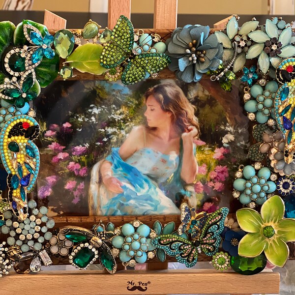 Jeweled Frame - Etsy